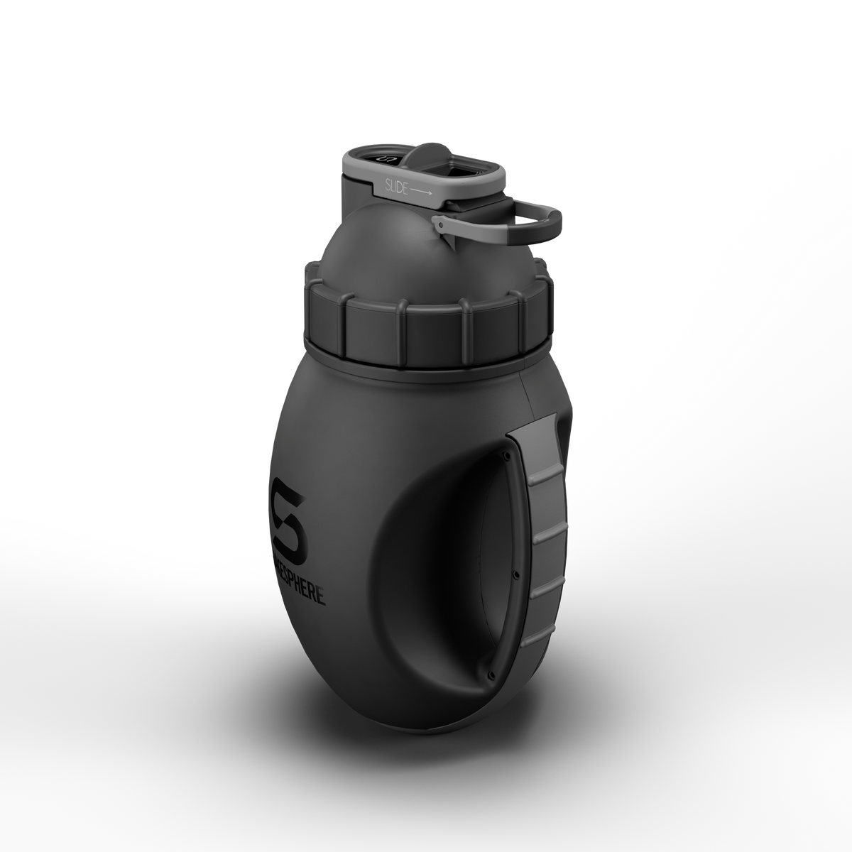 Shakesphere 1.3L Matte Black Mixer Jug | Protein Shake Bottle
